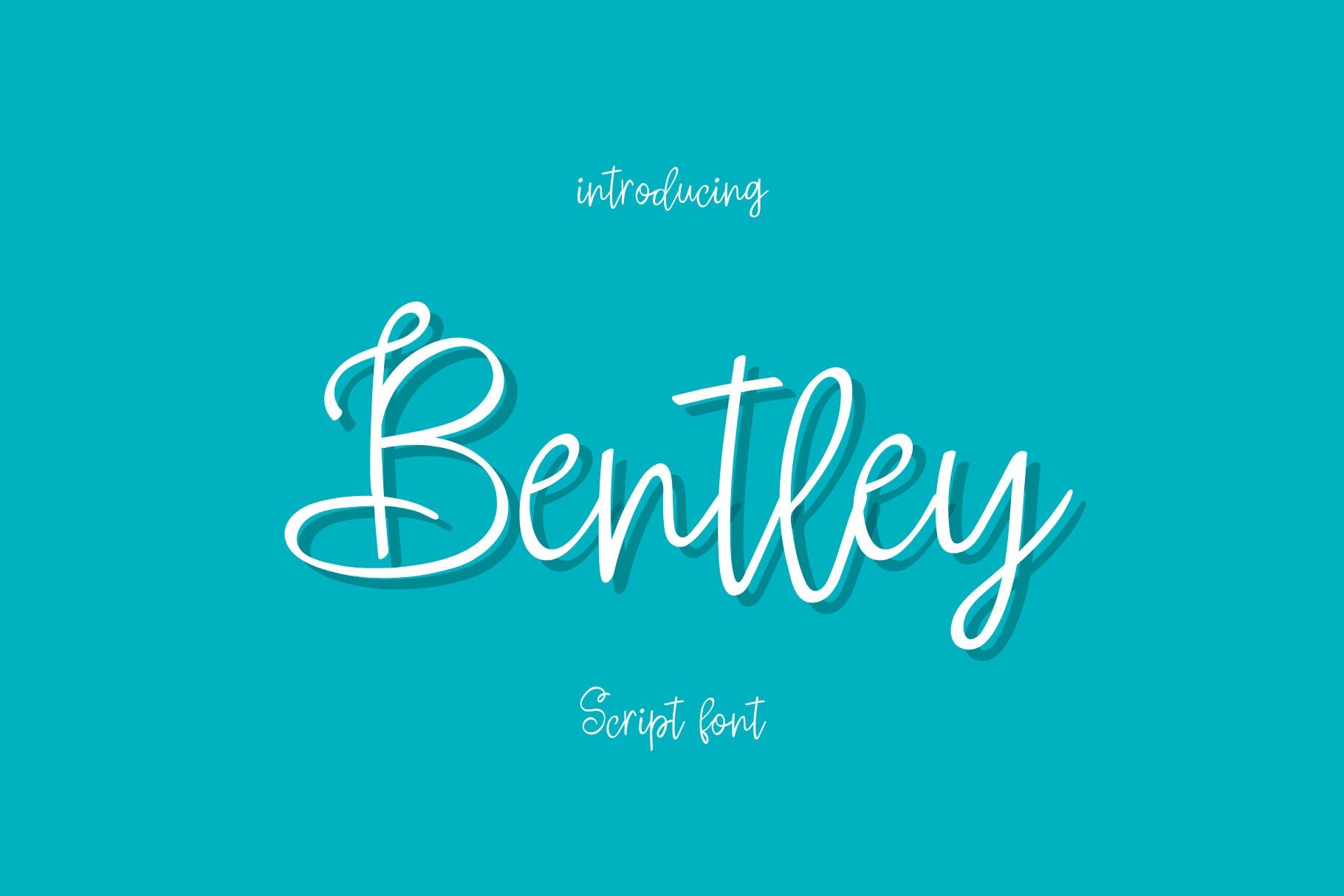 Bentley Script Font, Casual Handwritten Style - Etsy