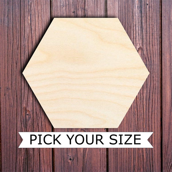 Wooden Hexagon Plaque - Etsy