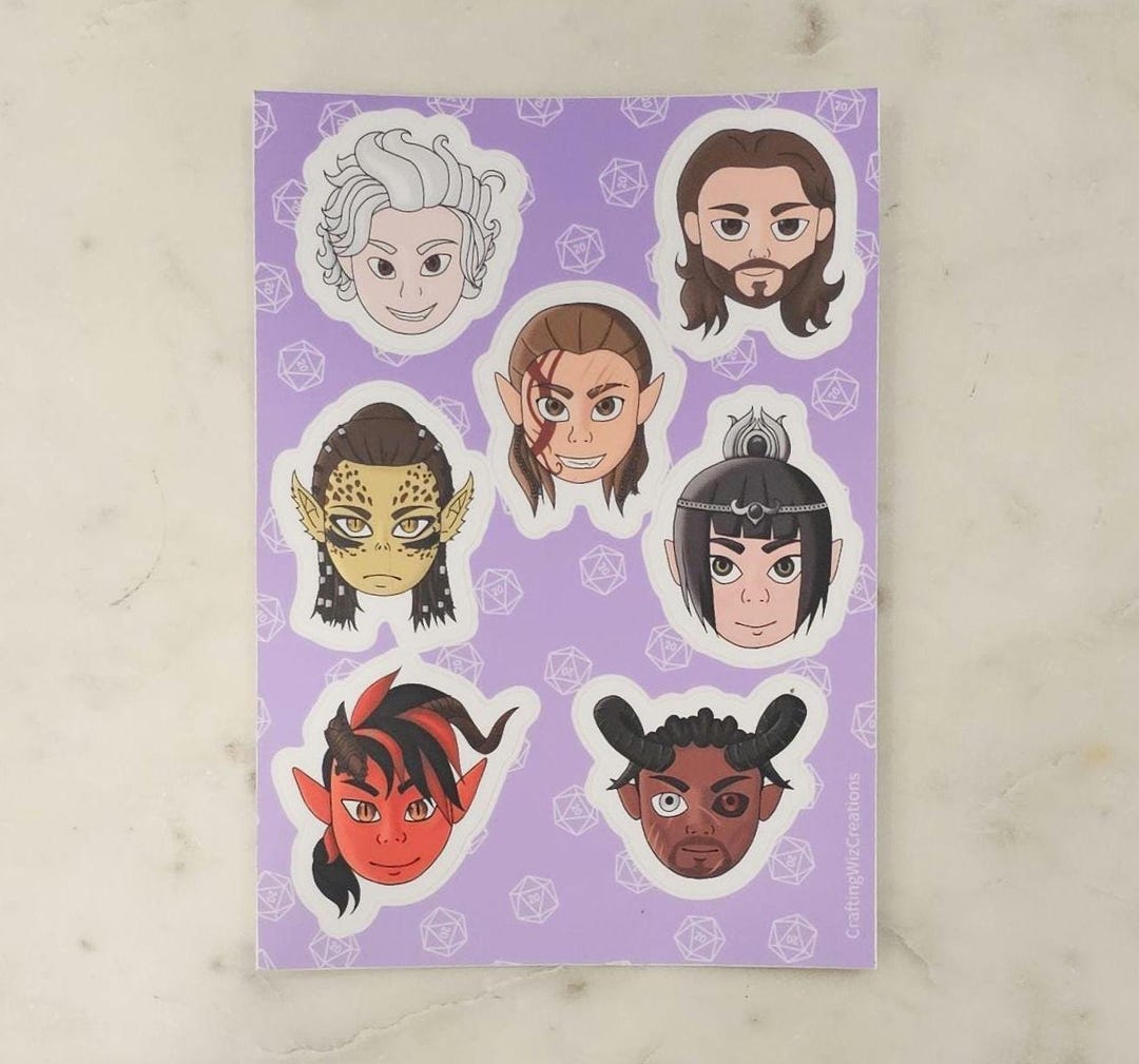BG3 Sticker Sheet - Etsy
