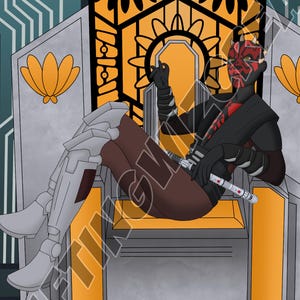 Darth Maul Mandalore Throne Print - Etsy