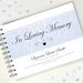 Personalised Condolence Book, Book of Condolence, in Loving Memory Book ...