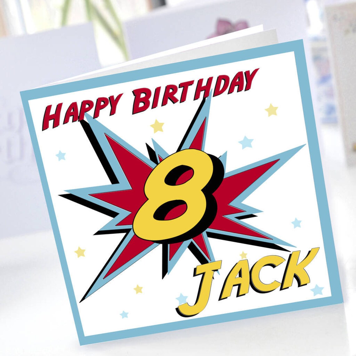 Personalised Superhero Birthday Card - Etsy