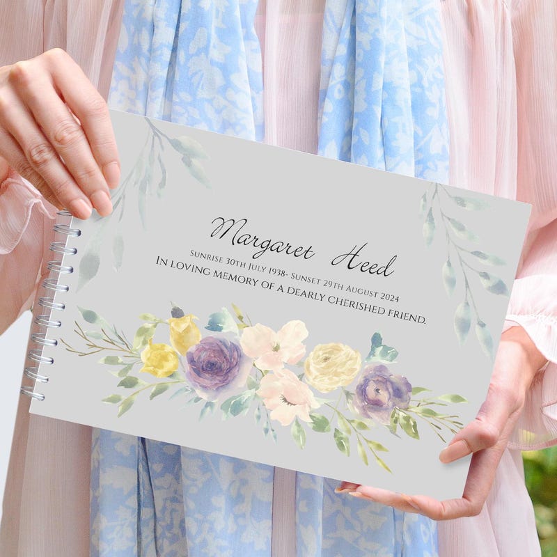 Condolence Book - Etsy