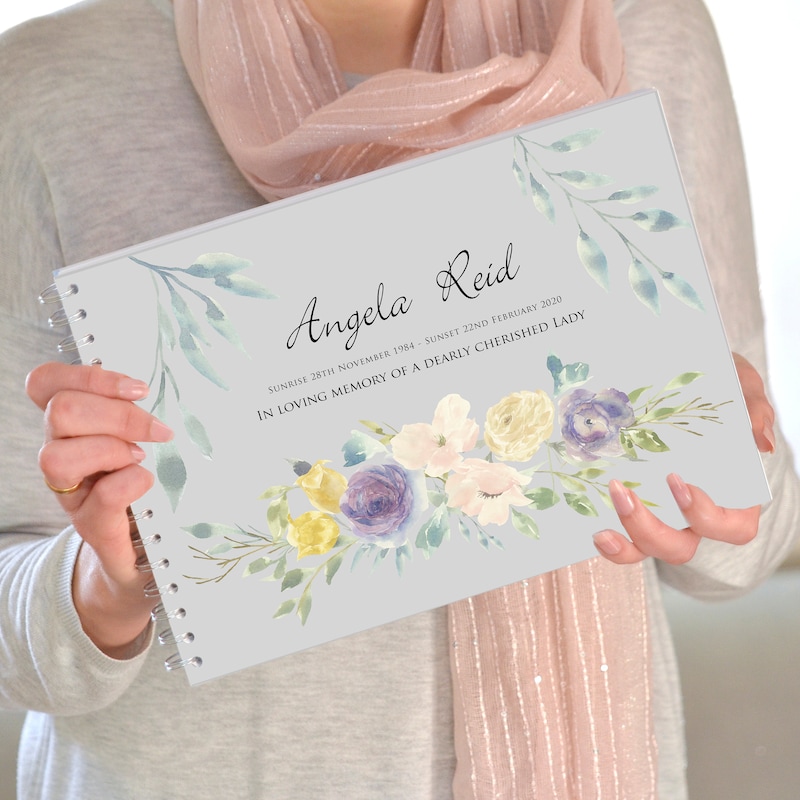 Condolence Book - Etsy