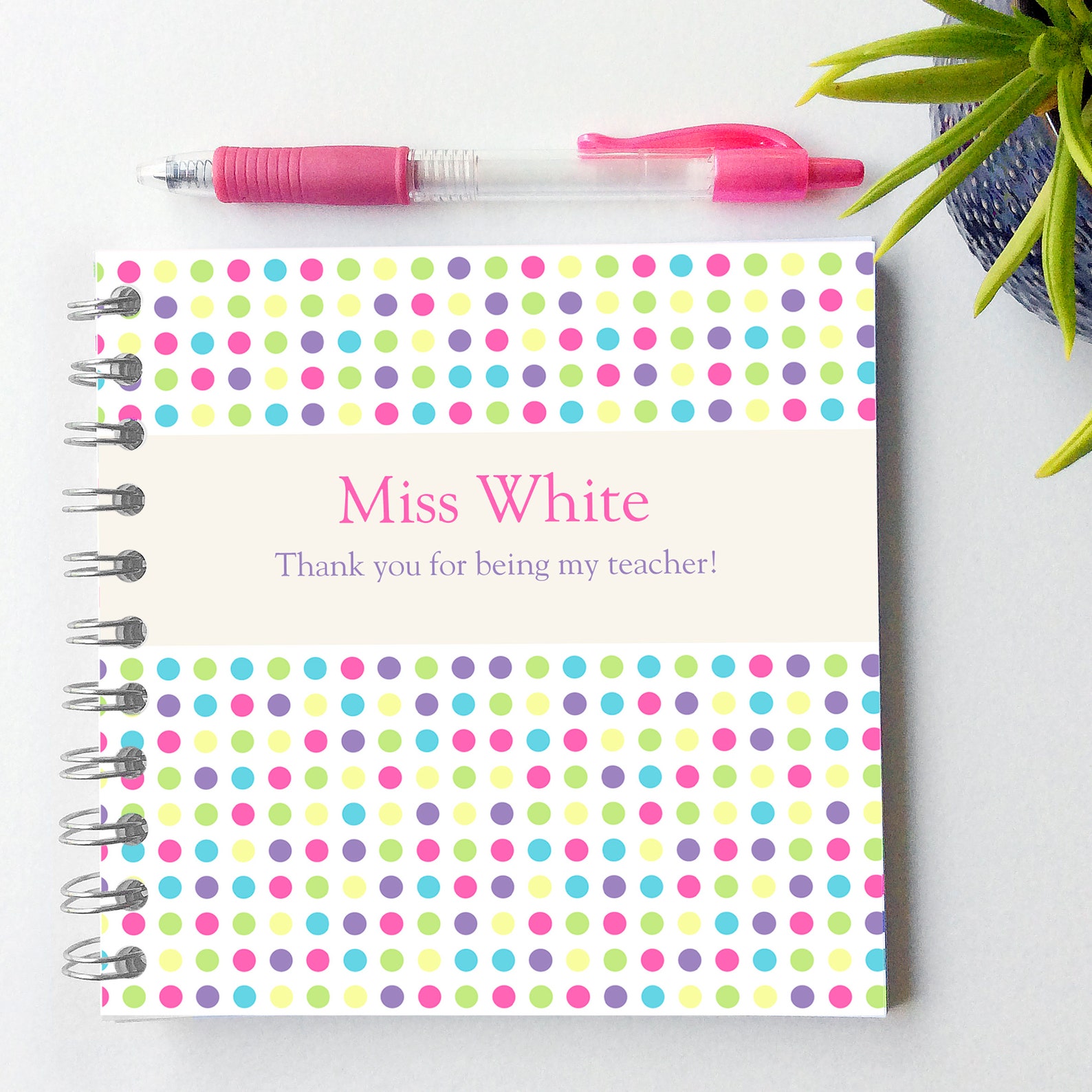 Personalised Teacher Notebook Teacher Gift Thank-you Gift | Etsy