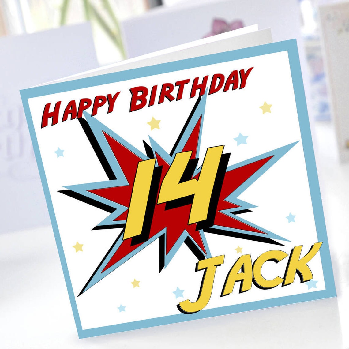Personalised Superhero Birthday Card - Etsy