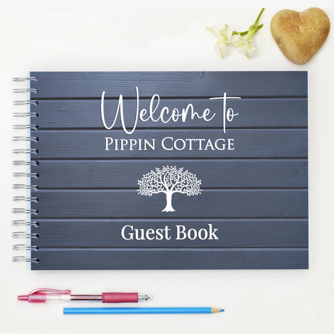Personalised Holiday Home Guest Book, Holiday Home Visitor Book ...