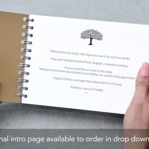 Personalised Holiday Home Guest Book, Visitor Comments Book, Airbnb ...