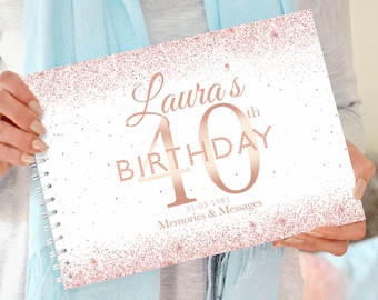 40th Birthday Book | Etsy