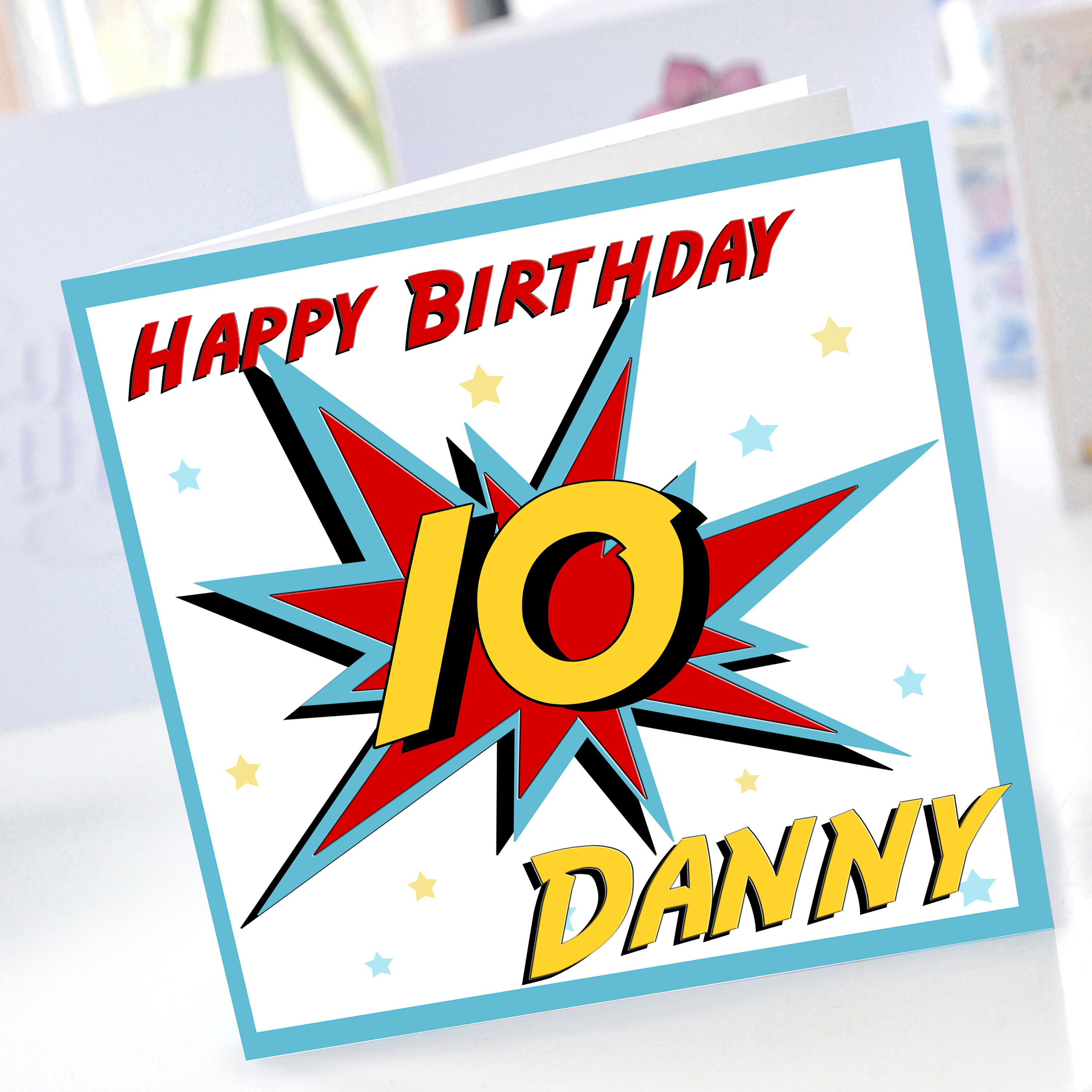 Personalised Superhero Birthday Card - Etsy