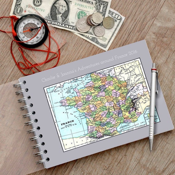 Personalised French Travel Journal France Travel Scrapbook | Etsy