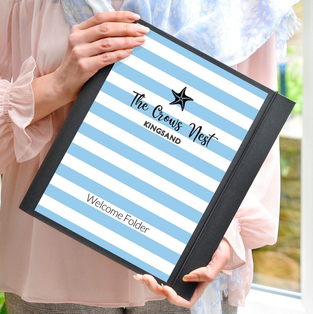 Personalised Holiday Home Guest Information Folder, Holiday Home ...