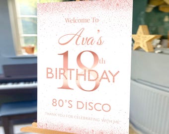 18th Birthday Welcome Sign - Etsy UK