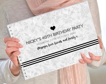 40th Birthday Book | Etsy