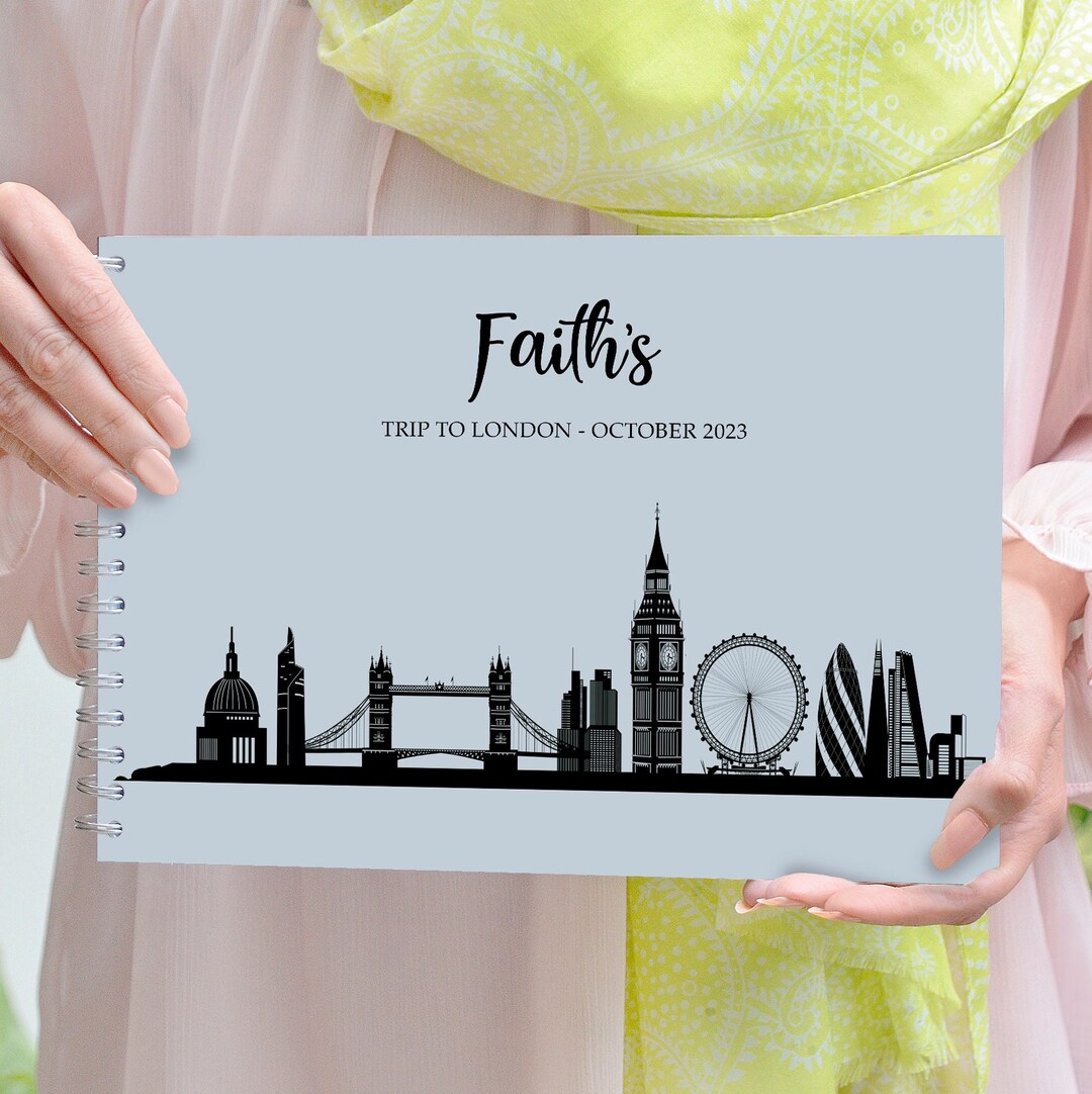 Personalised London Travel Journal, London Travel Book, Custom Travel ...