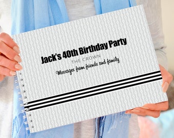 40th Birthday Book | Etsy