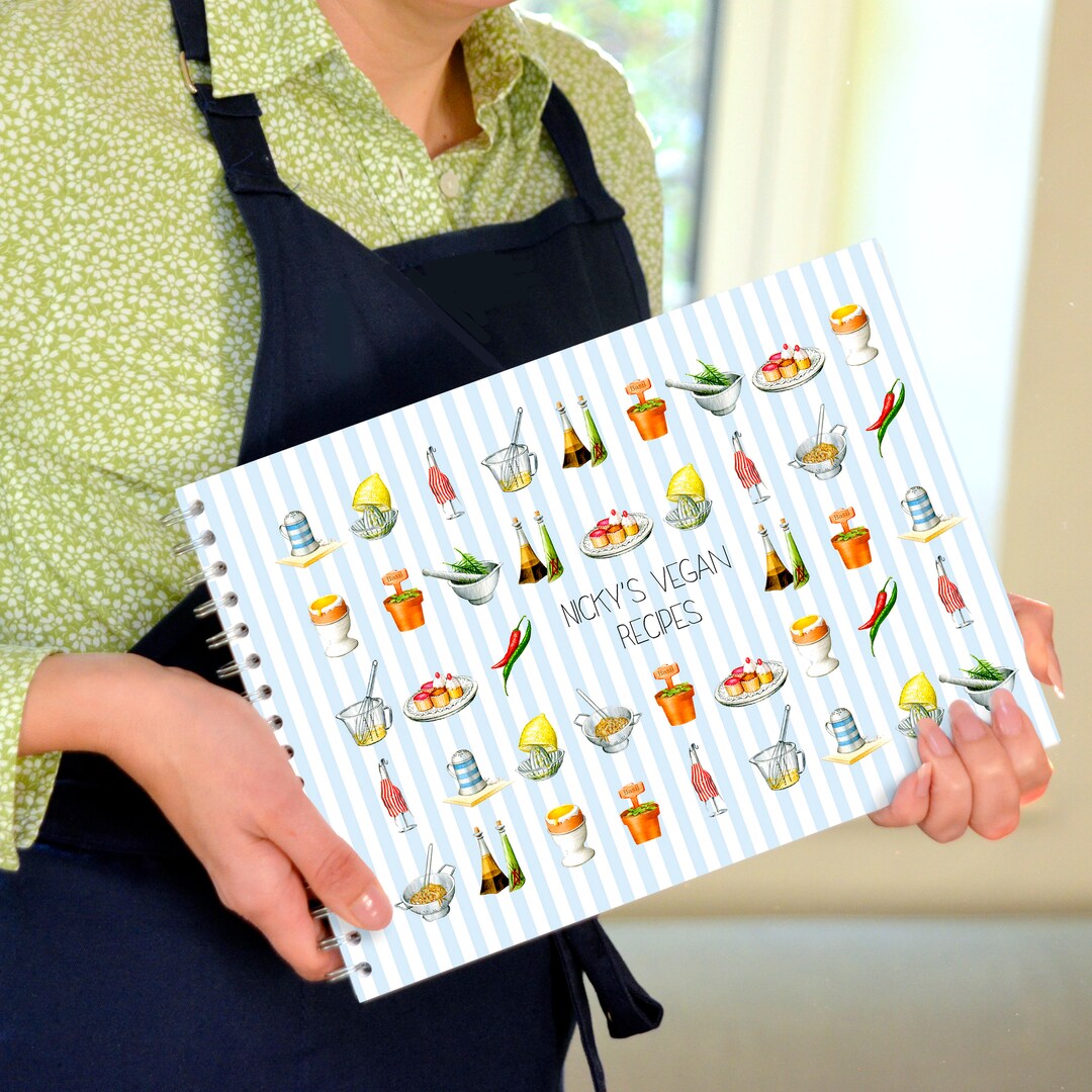Personalised Recipe Journal, Recipe Notebook, Recipe Journal, Gift for ...