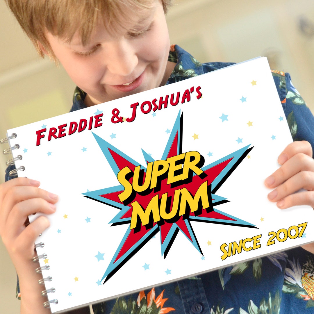 Superhero Mum Book, Superhero Mum, Gift for Mum, , Mum's Keepsake ...