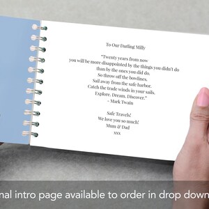 Personalised New York Travel Journal, New York Travel Gift, Travel ...