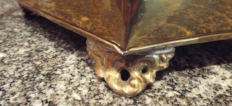 Diamond Rhombus Shaped Footed Brass Planter | Etsy