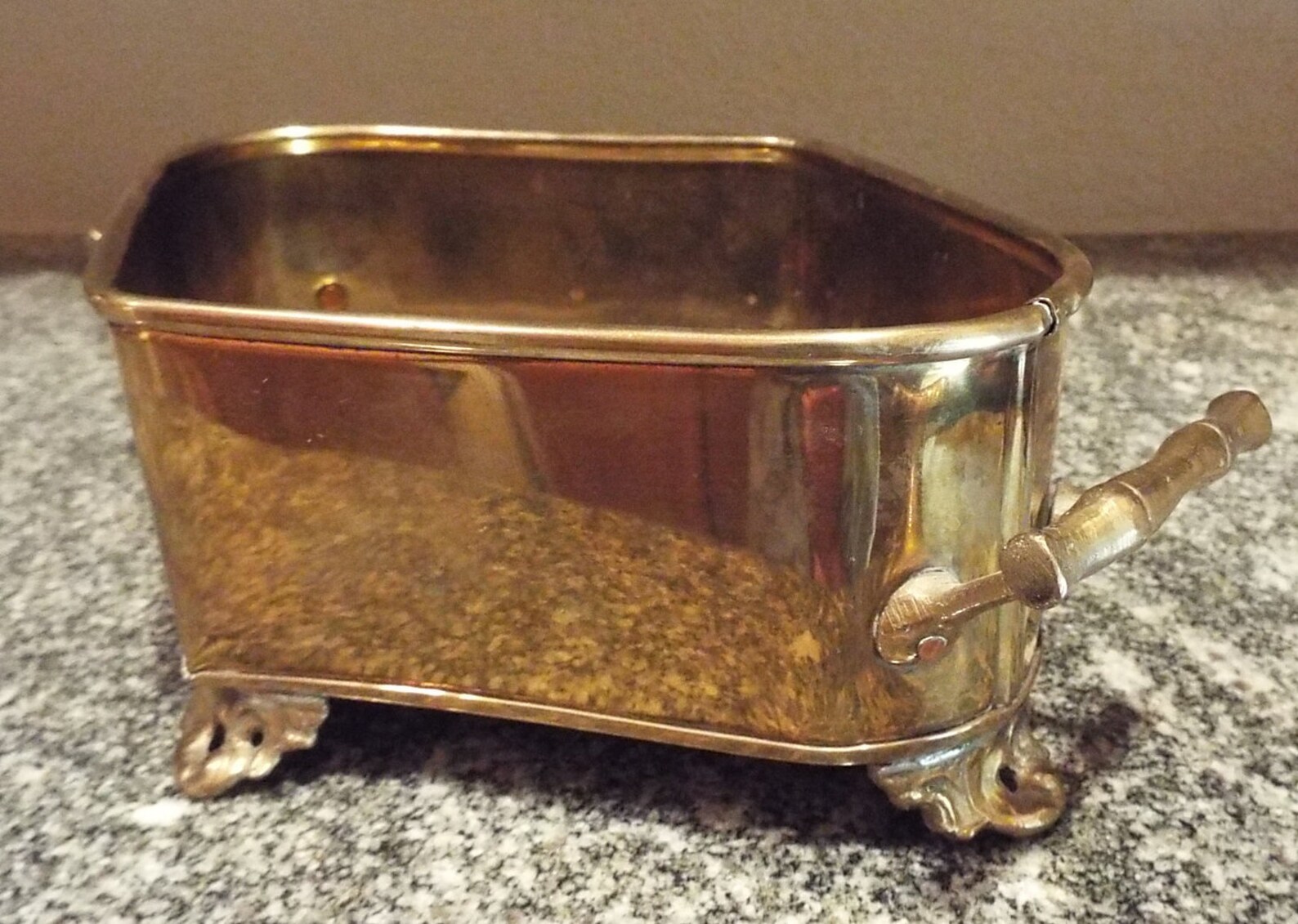 Diamond Rhombus Shaped Footed Brass Planter | Etsy