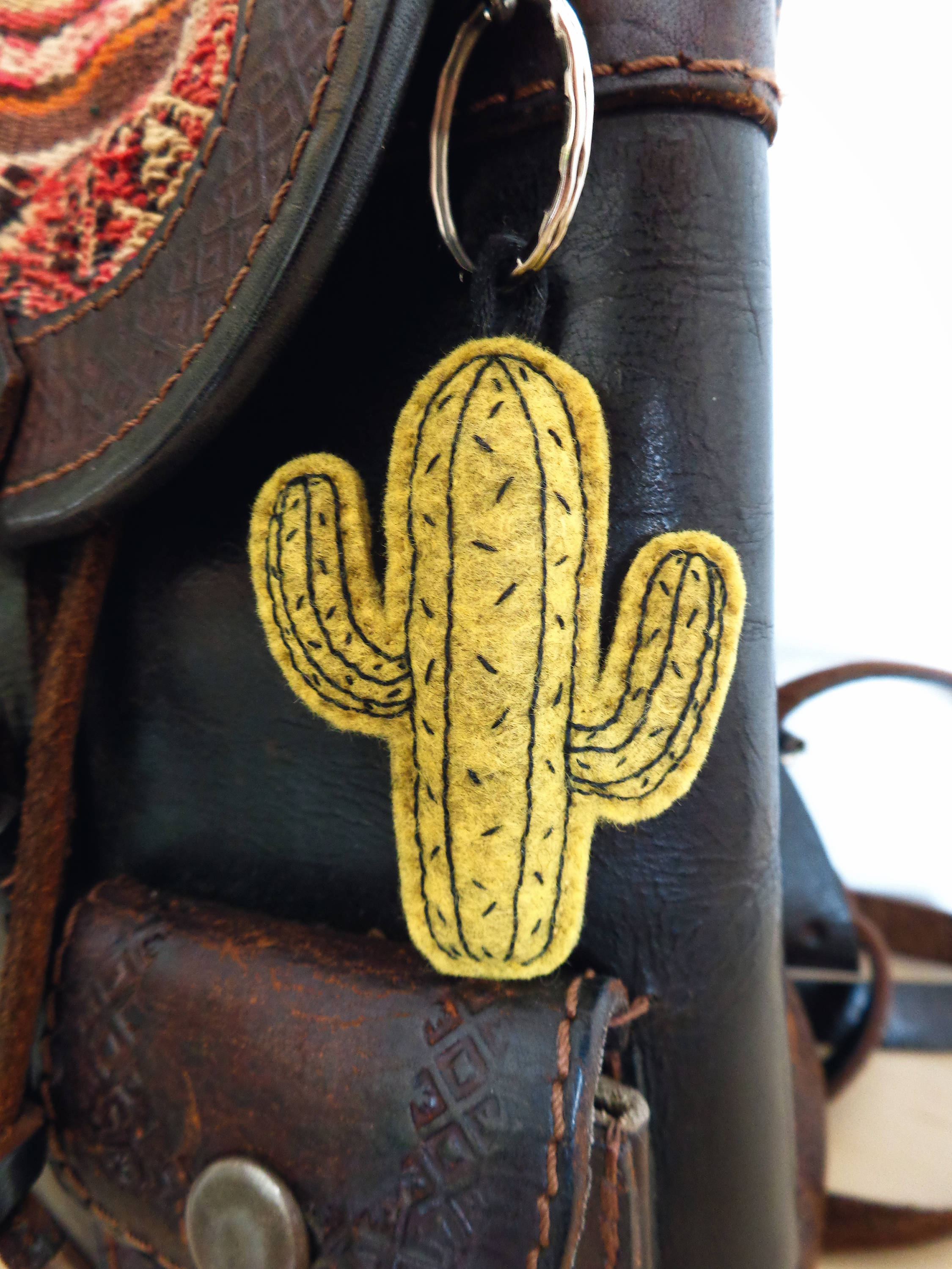 MINI Cactus Mexico Bohemian Chic Hippy Succulent Keychain Felt | Etsy