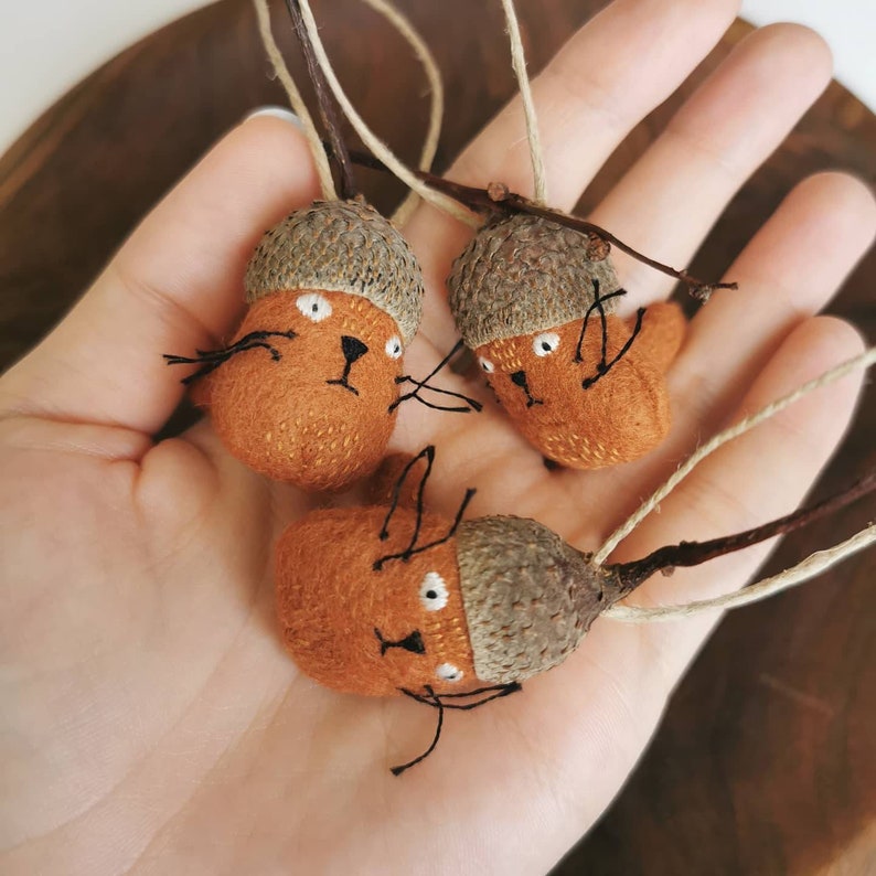 CATCORN | Forest Cats // Acorn Felt Nest Suspensions // Autumn ...