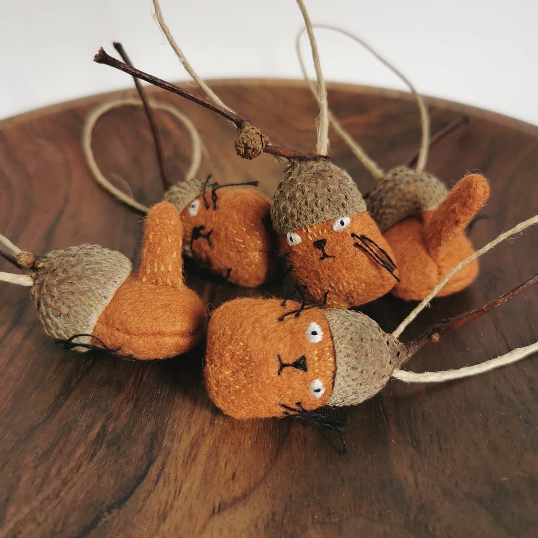CATCORN | Forest Cats // Acorn Felt Nest Suspensions // Autumn ...