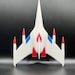 Galaga Fighter Spaceship Model - Etsy