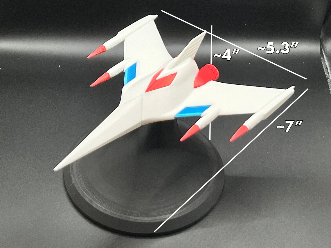 Galaga Inspired Spaceship Model - Etsy