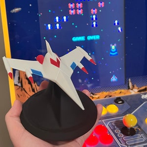 Galaga Inspired Spaceship Model - Etsy