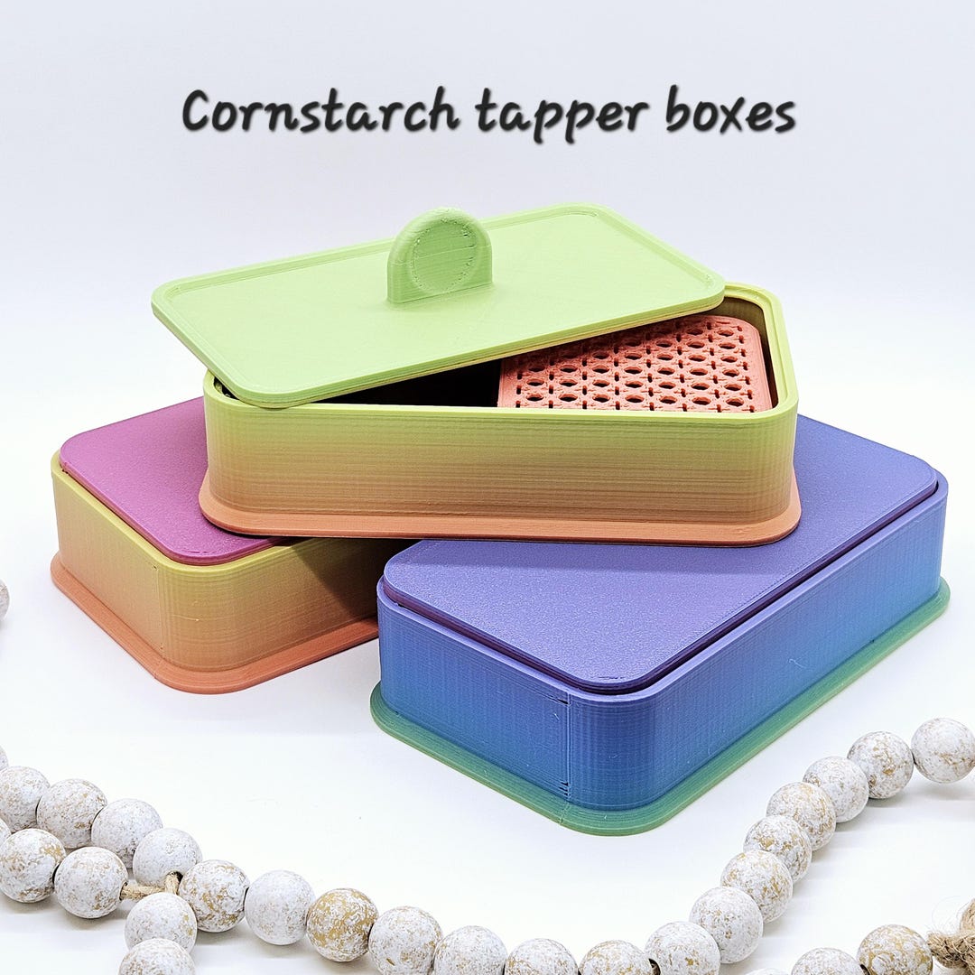 Cornstarch TAPPER BOX Polymer Clay Cutter / Jewelry Making Earrings ...