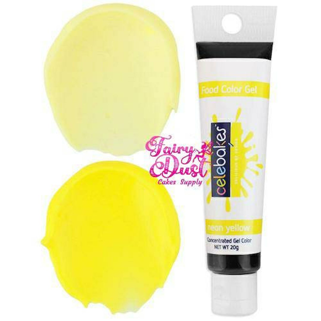 NEON YELLOW Concentrated Gel Food Color by Celebakes - Etsy