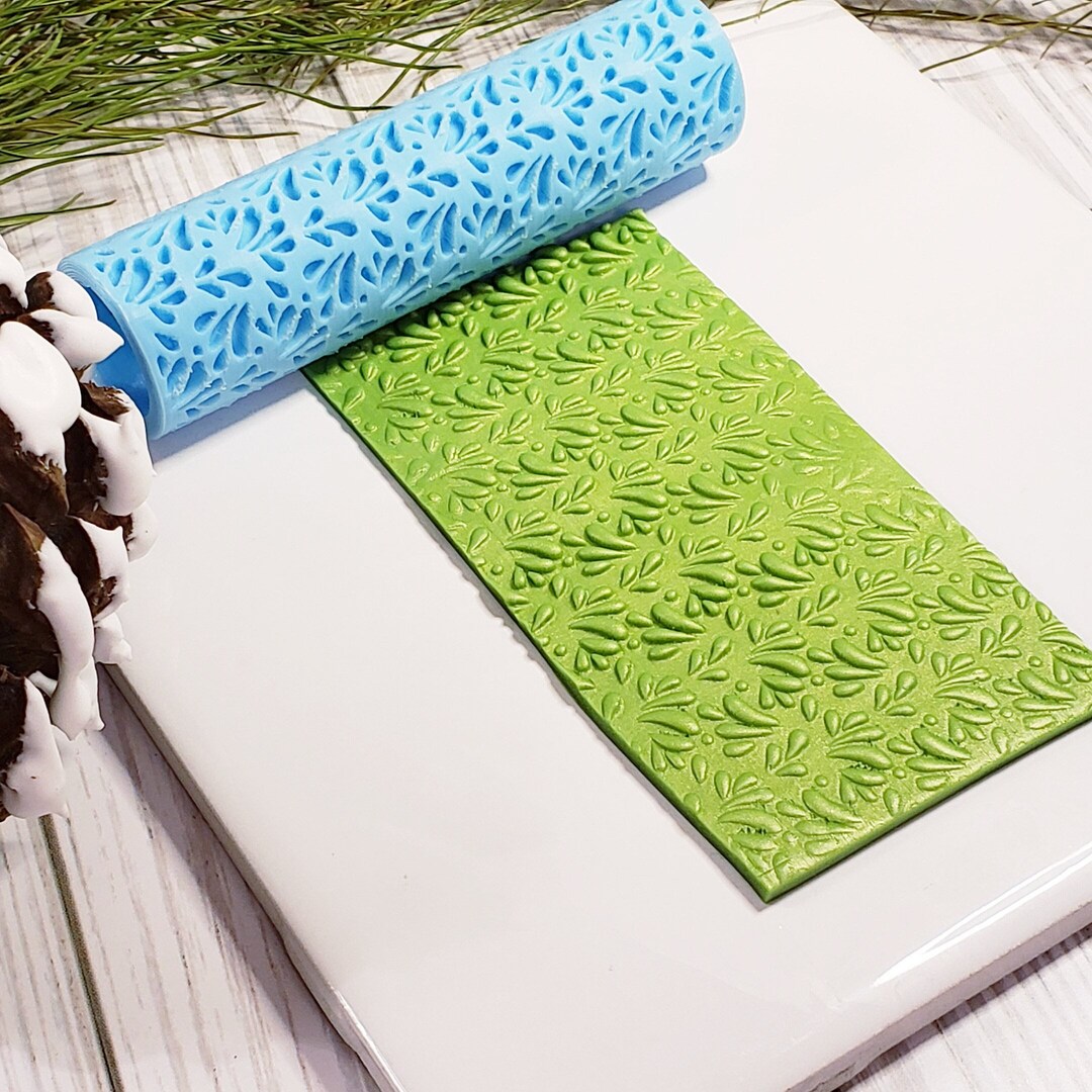 DAMASK Style 1 Deboss Texture Roller Polymer Clay Cutters Jewelry ...