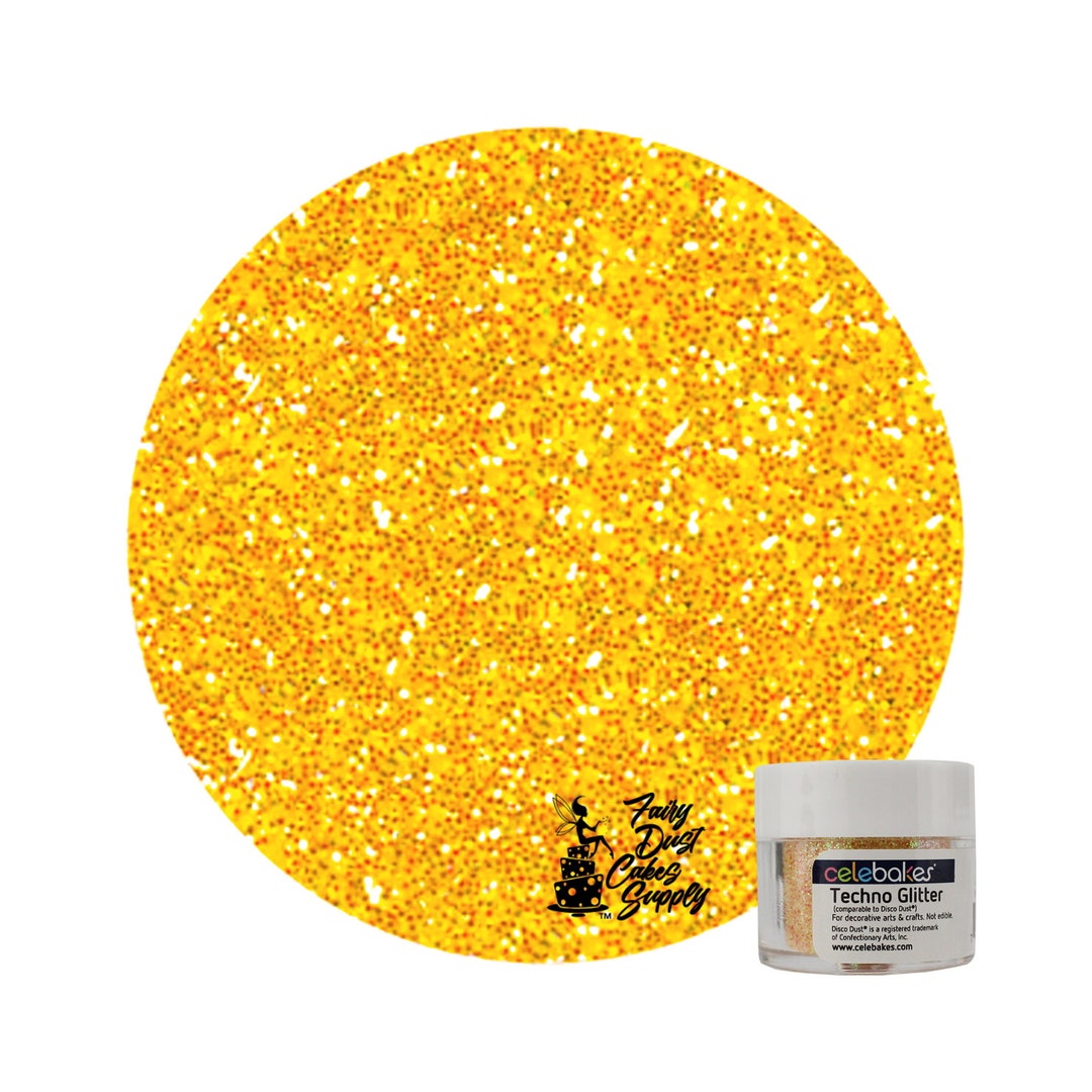 LEMON ZEST Yellow Techno Glitter for Cake Decorating by Celebakes - Etsy