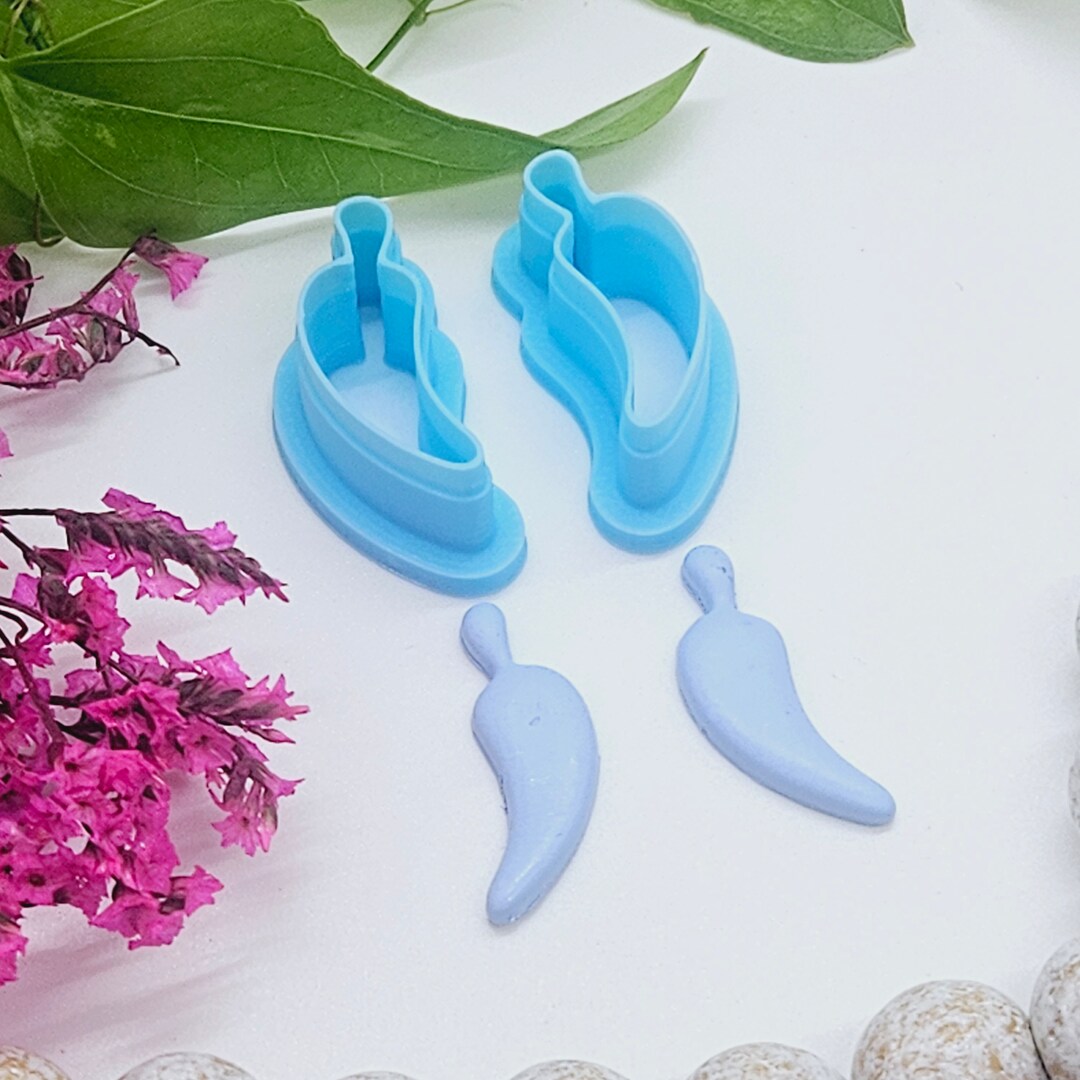 CHILLI PEPPERS Cutter / Sharp Polymer Clay / Jewelry / Fondant / Cake ...