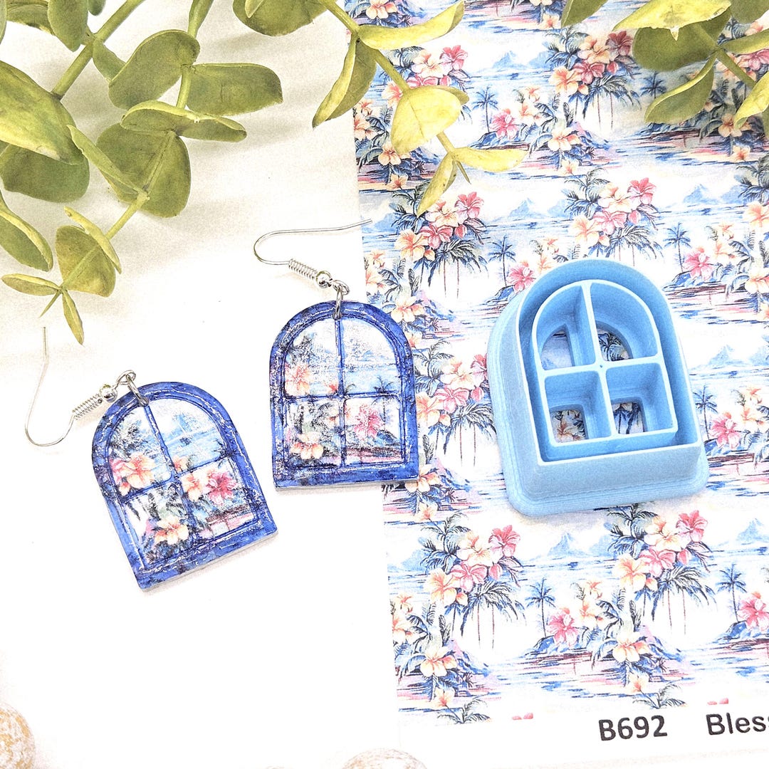 Arched WINDOW FRAME Polymer Clay Cutters / Jewelry Making / Fondant ...
