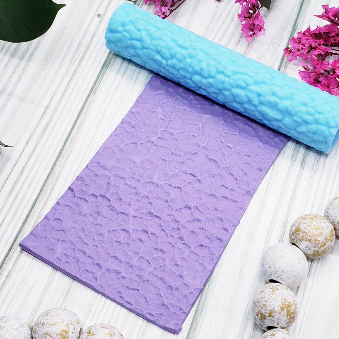 STUCCO Debossing Texture Roller Polymer Clay Cutters Jewelry Earrings ...