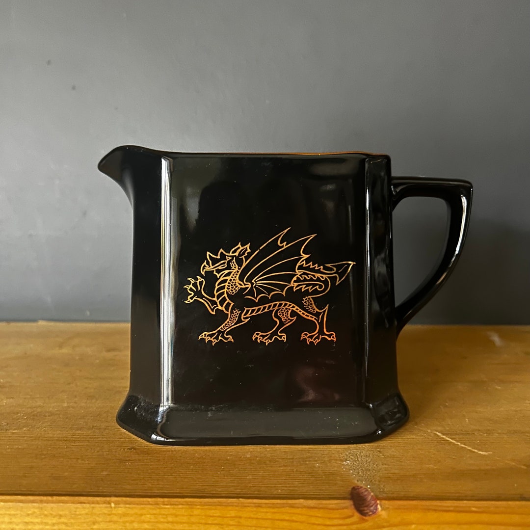 Retro Welsh Dragon Whiskey Water Jug - Etsy