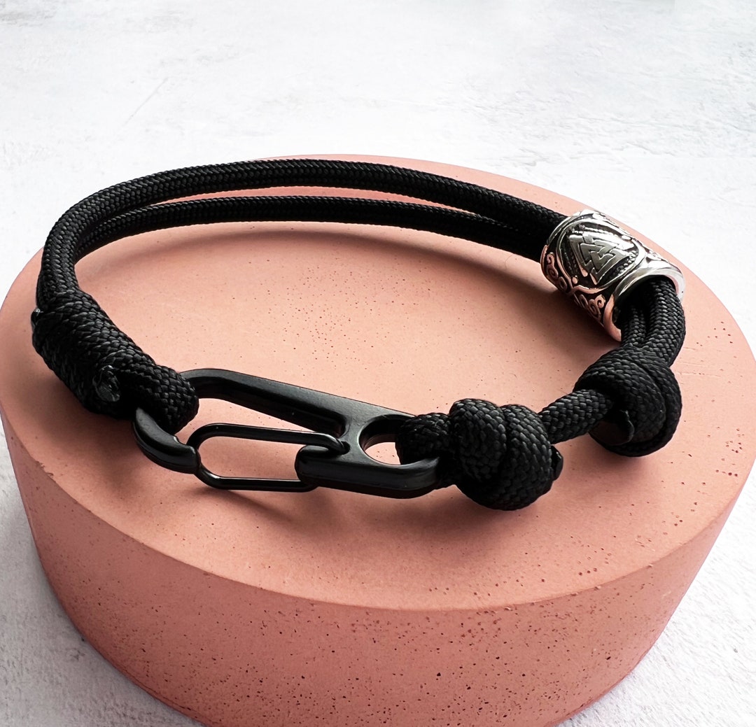 Odin Bracelet With Valknut Rune, Viking Bracelet Unisex, Asgardian ...