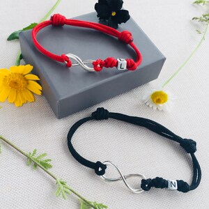 Personalised Couple Bracelet Set, His and Hers Bracelets, Custom ...