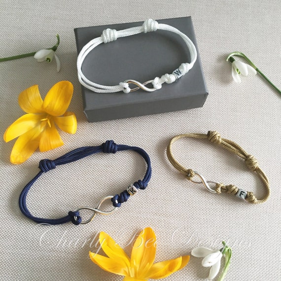 Set of 3 Dad Me Infinity Bracelets Gift From Children to Dad Father Daughter Matching Dad and Son Bracelet Set Mom Dad Kid Bracelets Etsy