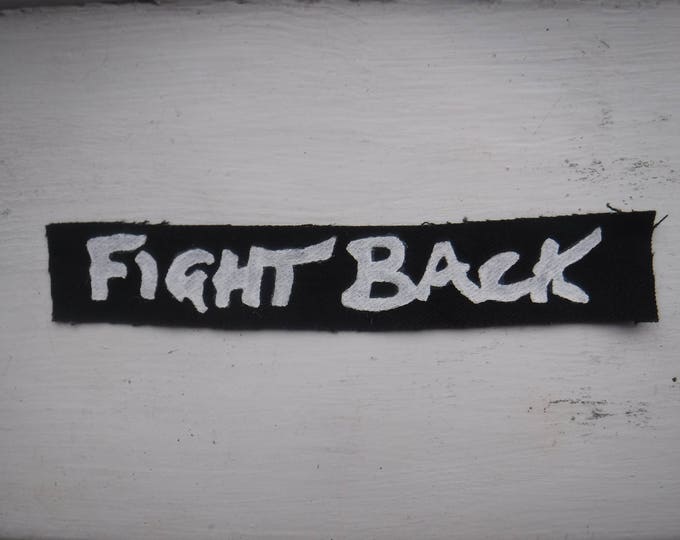 Fight Back Discharge DIY Punk Patch - Etsy