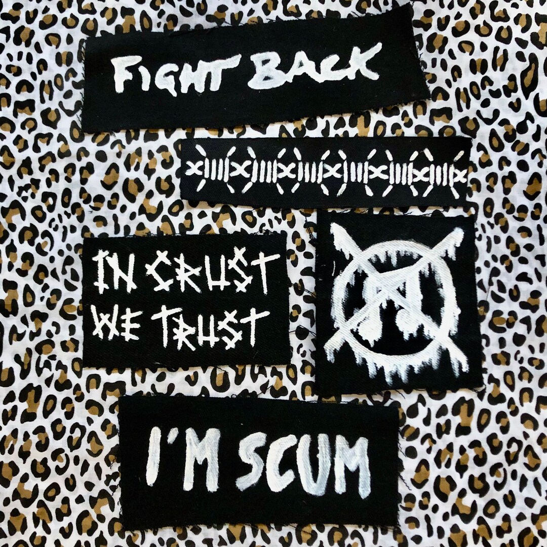 Crust Punk Grindcore Five Patch Bundle - Etsy