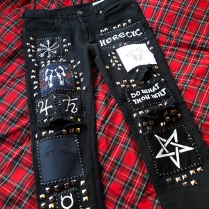 Custom Order Crust Pants Punk Trousers - Etsy UK