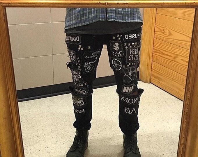 Custom Order Crust Pants Punk Trousers - Etsy