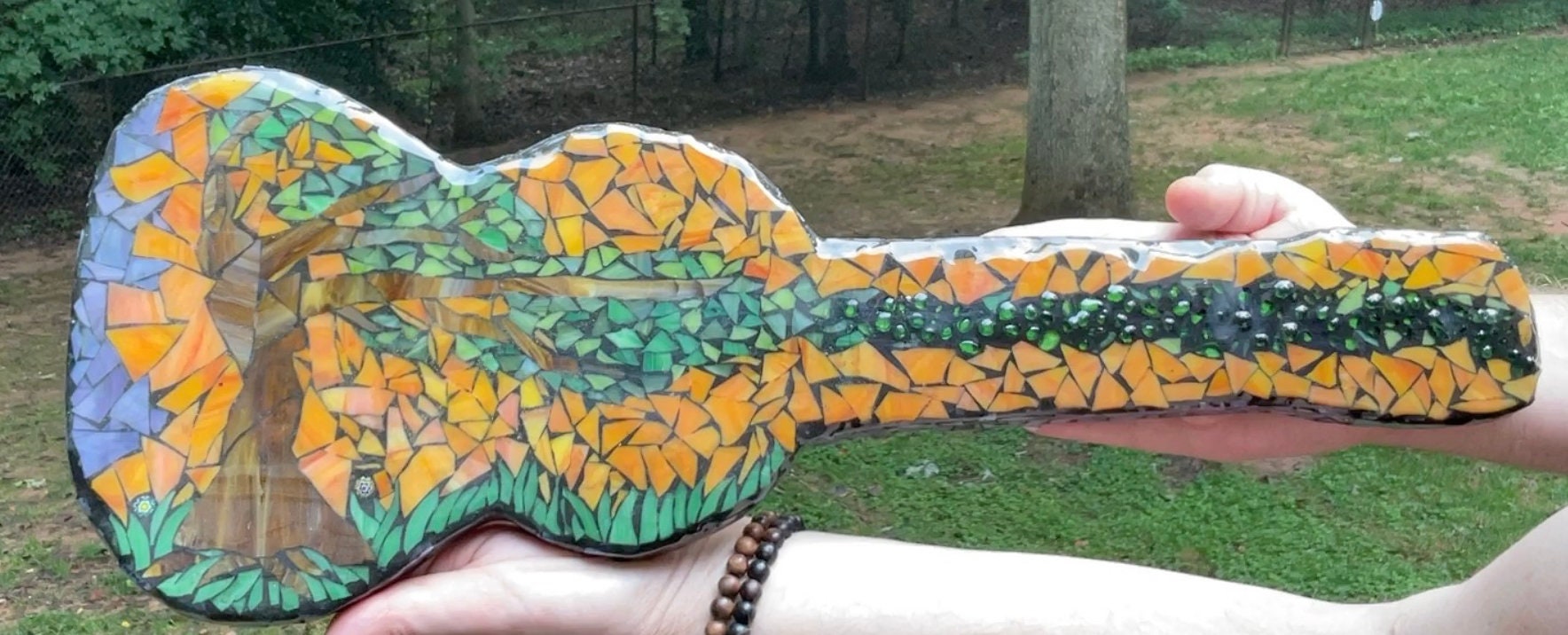 Blowing Tree Mosaic Ukulele Handmade Mosaic Mini Guitar - Etsy