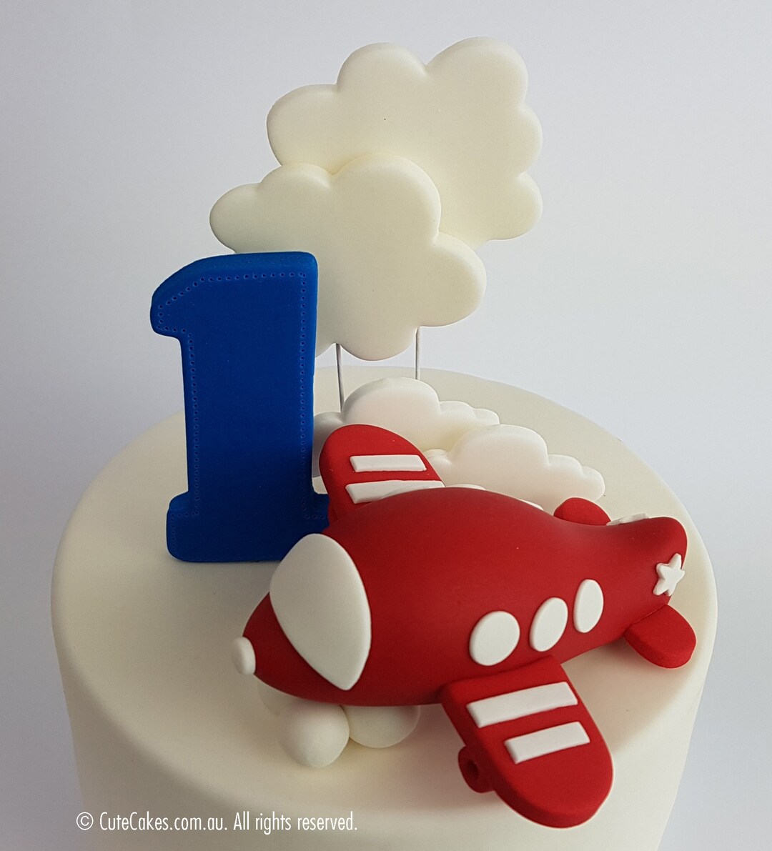 Airplane Cake Topper Aeroplane Aero Plane Age Number Clouds Sky Air ...