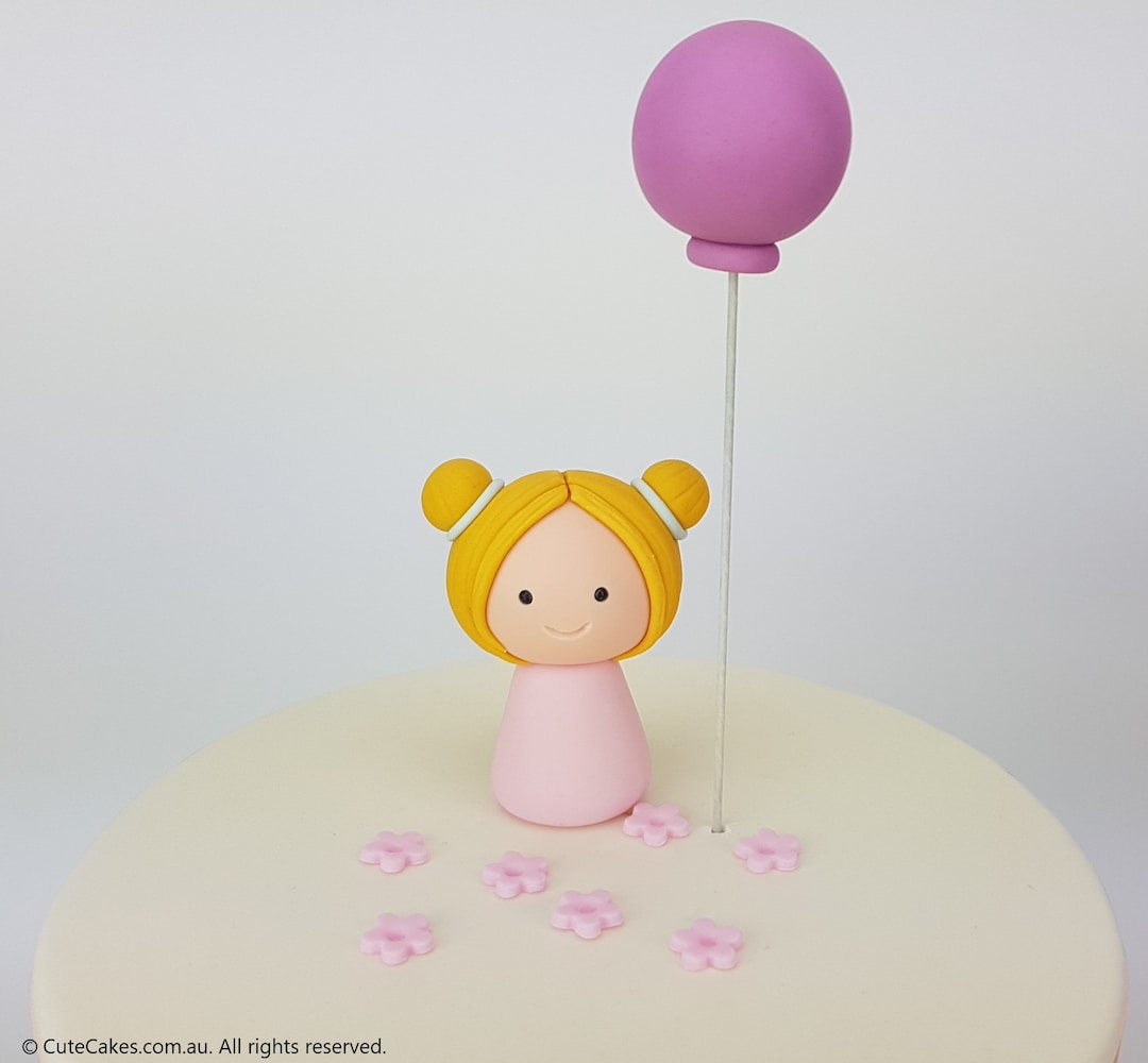 Birthday Girl Cake Topper Set Baby Girl Cake Topper Blossom Flower Name ...