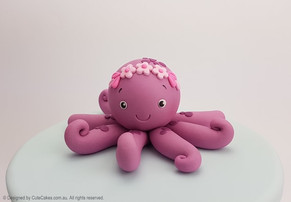 Octopus Cake Topper Sea Creature Cake Topper Sea Animal Cake - Etsy